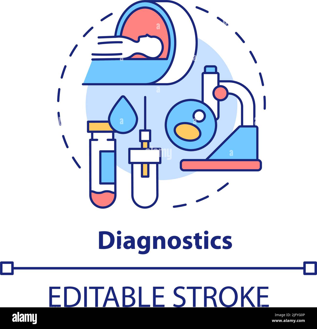 Diagnostics concept icon Stock Vector Image & Art - Alamy