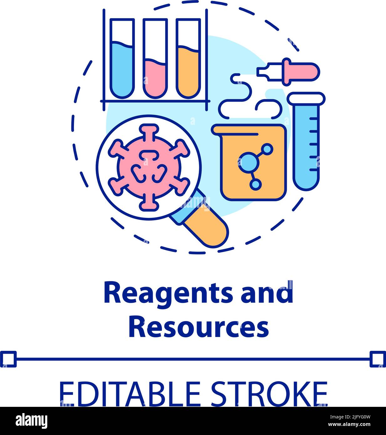 Reagents and resources concept icon Stock Vector Image & Art - Alamy