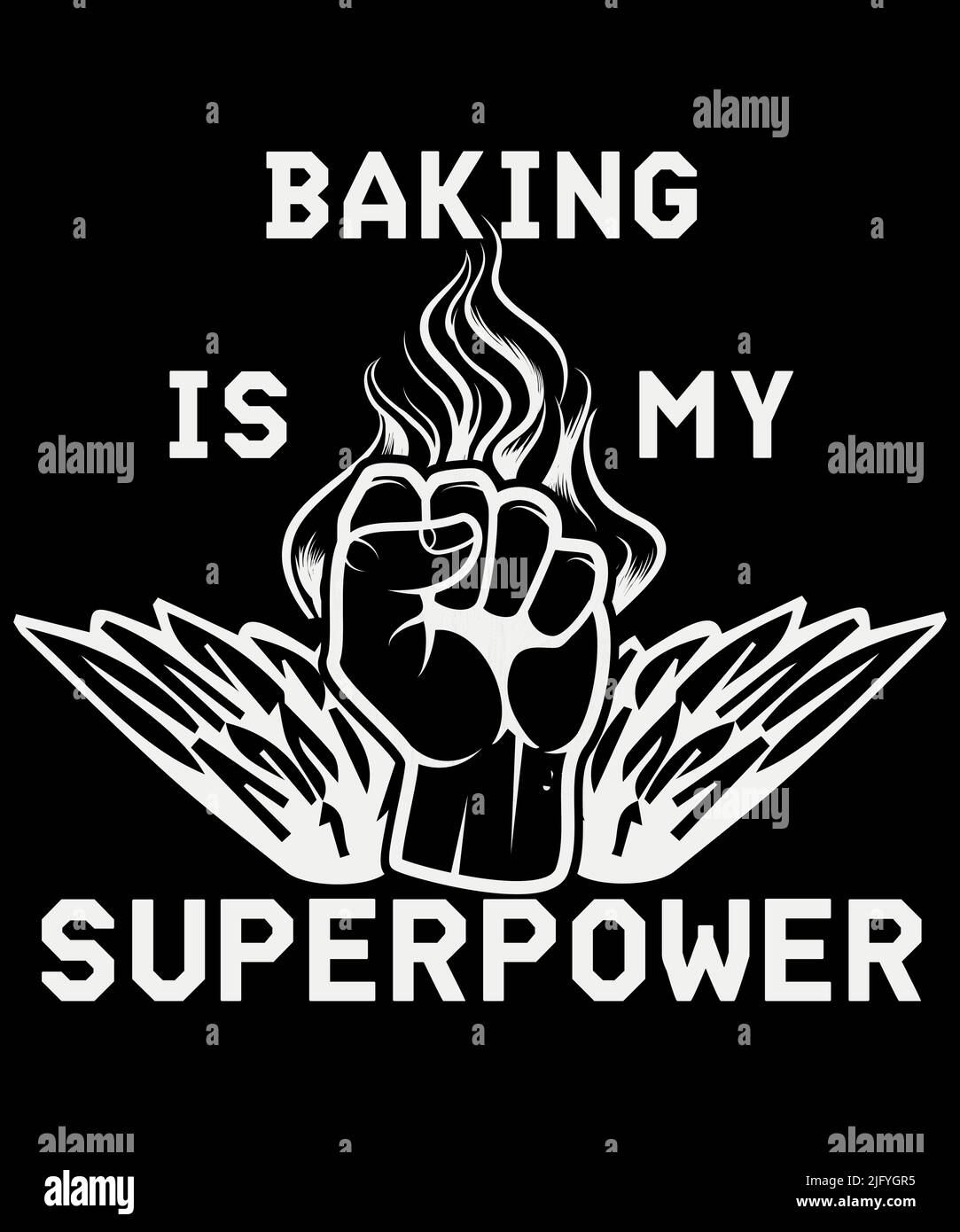 Baking T-Shirt Design, Baking Typography Print Design Stock Vector ...