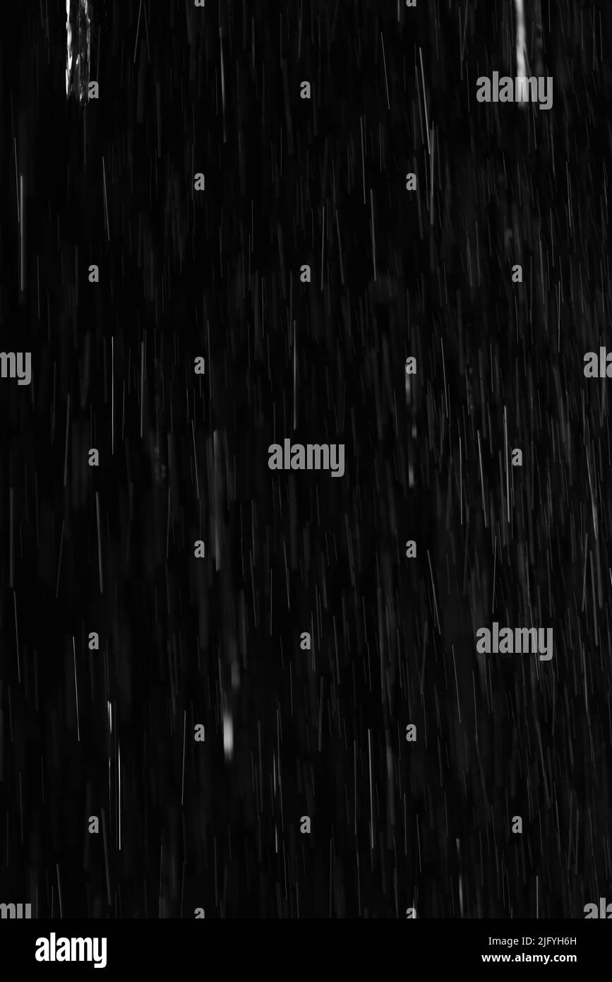 Rain particles Black and White Stock Photos & Images - Alamy