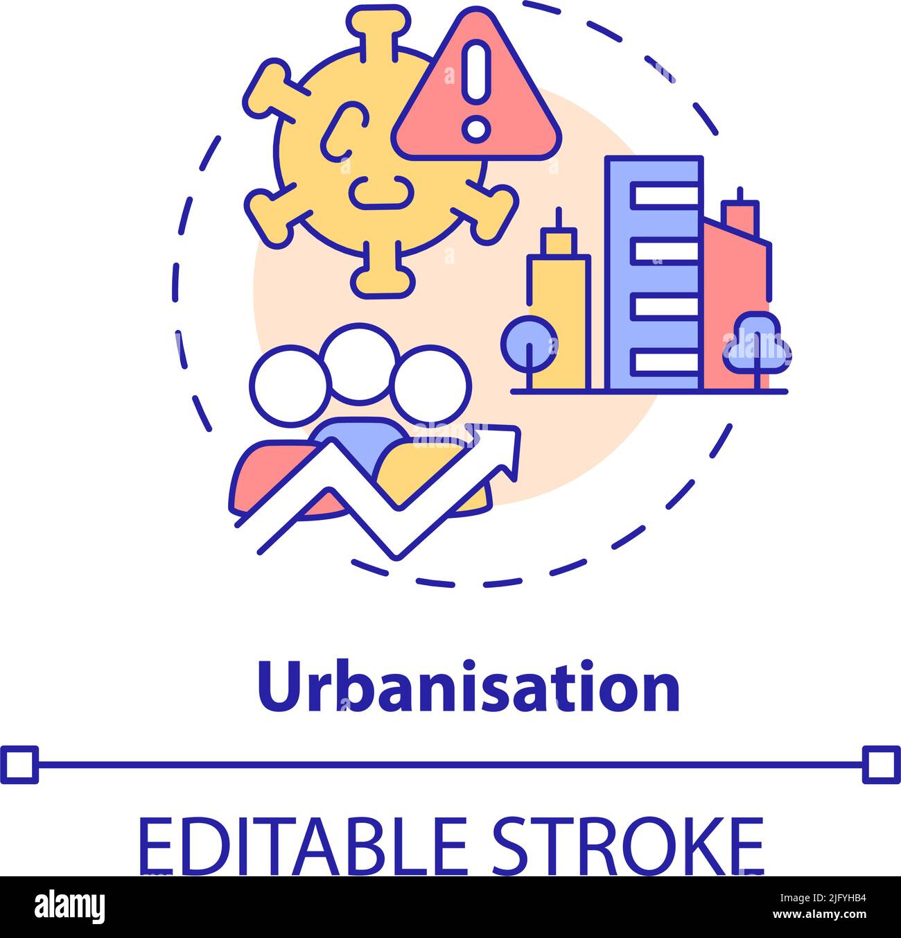 Urbanisation concept icon Stock Vector Image & Art - Alamy