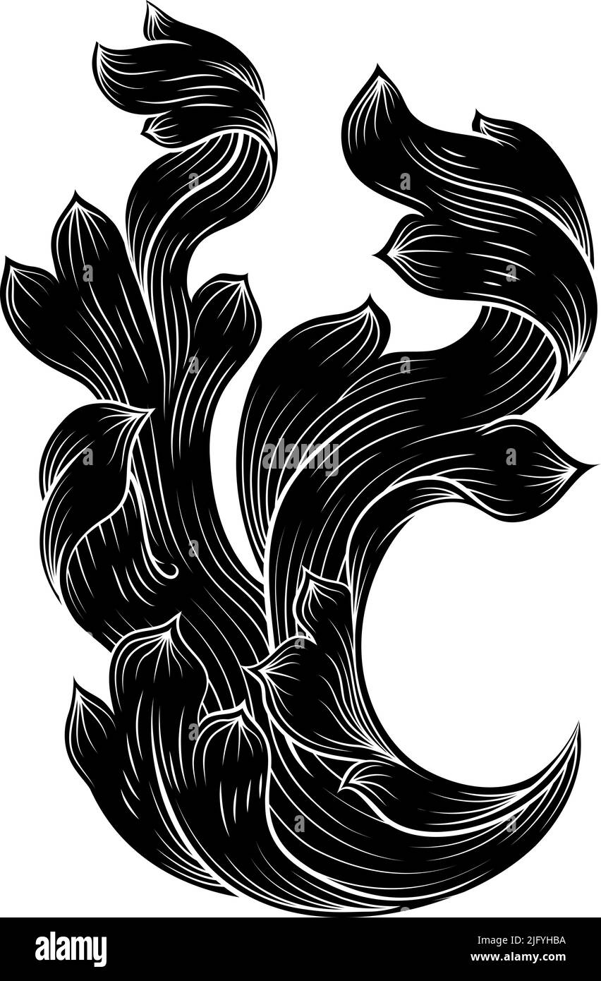 Filigree Heraldic Crest Coat Of Arms Floral Design Stock Vector Image ...