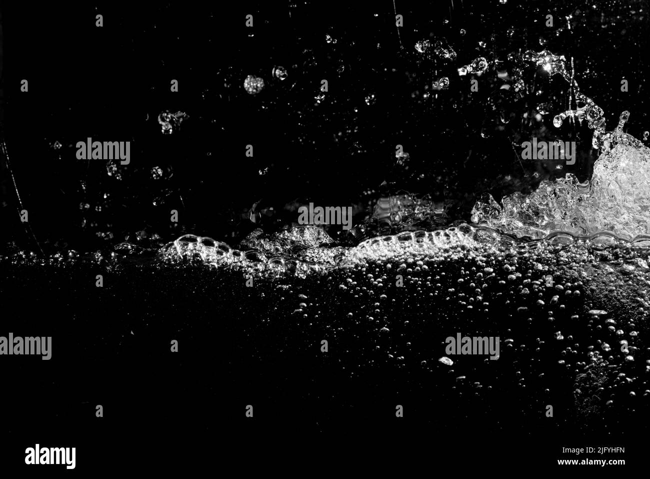 White particles on black Black and White Stock Photos & Images - Alamy