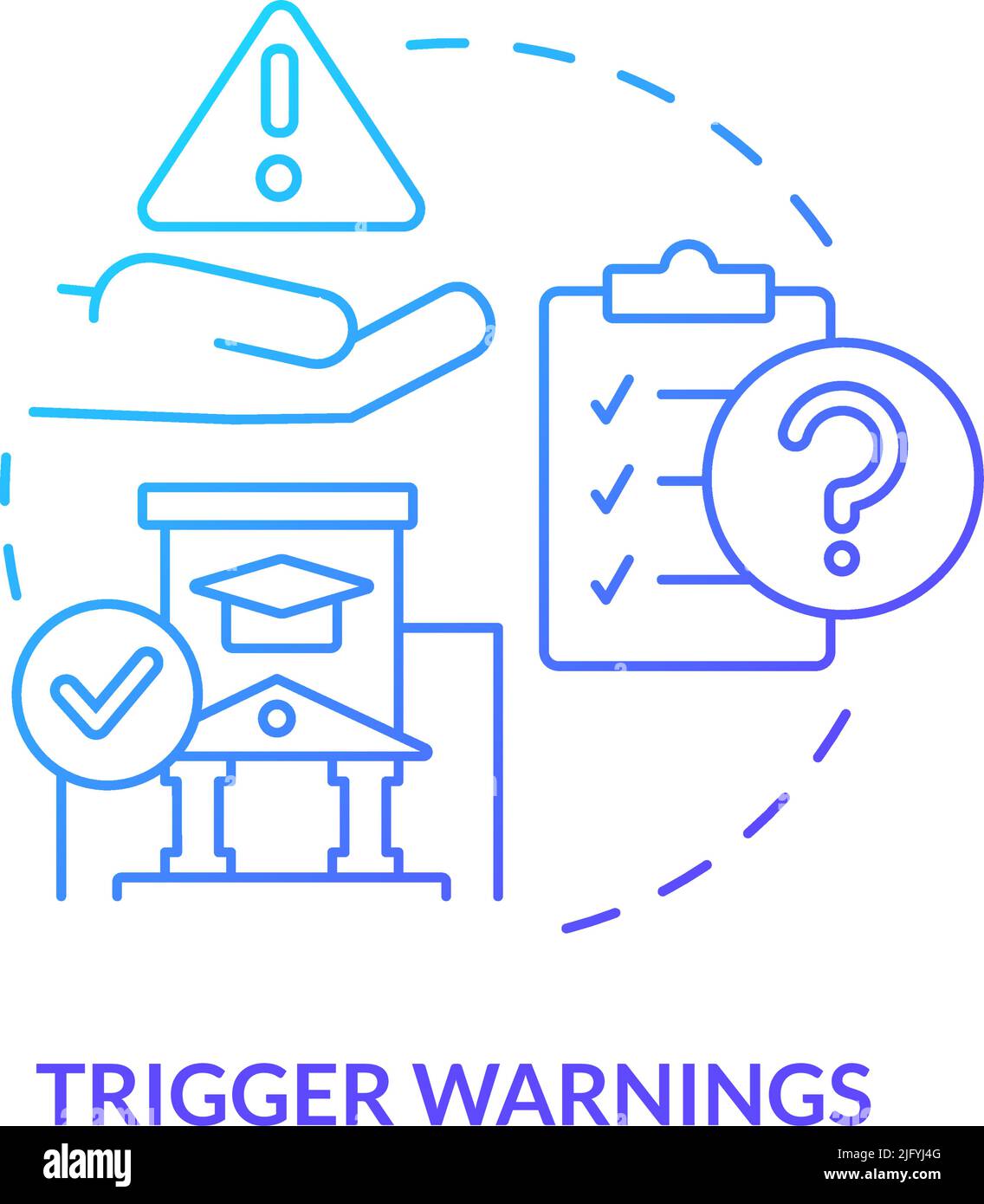Trigger warnings blue gradient concept icon Stock Vector Image & Art ... Trigger warnings blue gradient concept icon Stock Vector Image & Art ...
