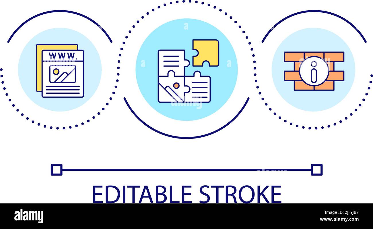 Building website structure loop concept icon Stock Vector Image & Art ...