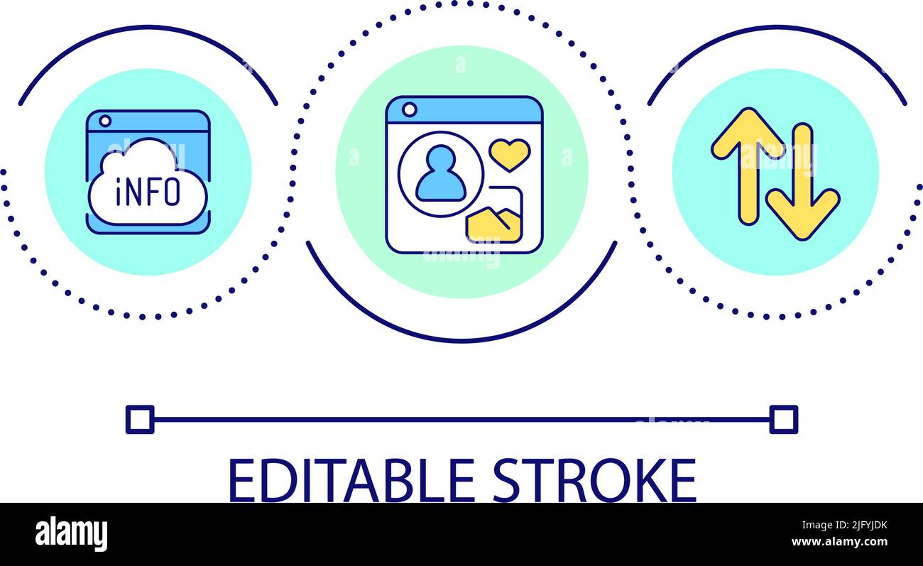 Social media platform loop concept icon Stock Vector Image & Art - Alamy Social media platform loop concept icon Stock Vector Image & Art - Alamy