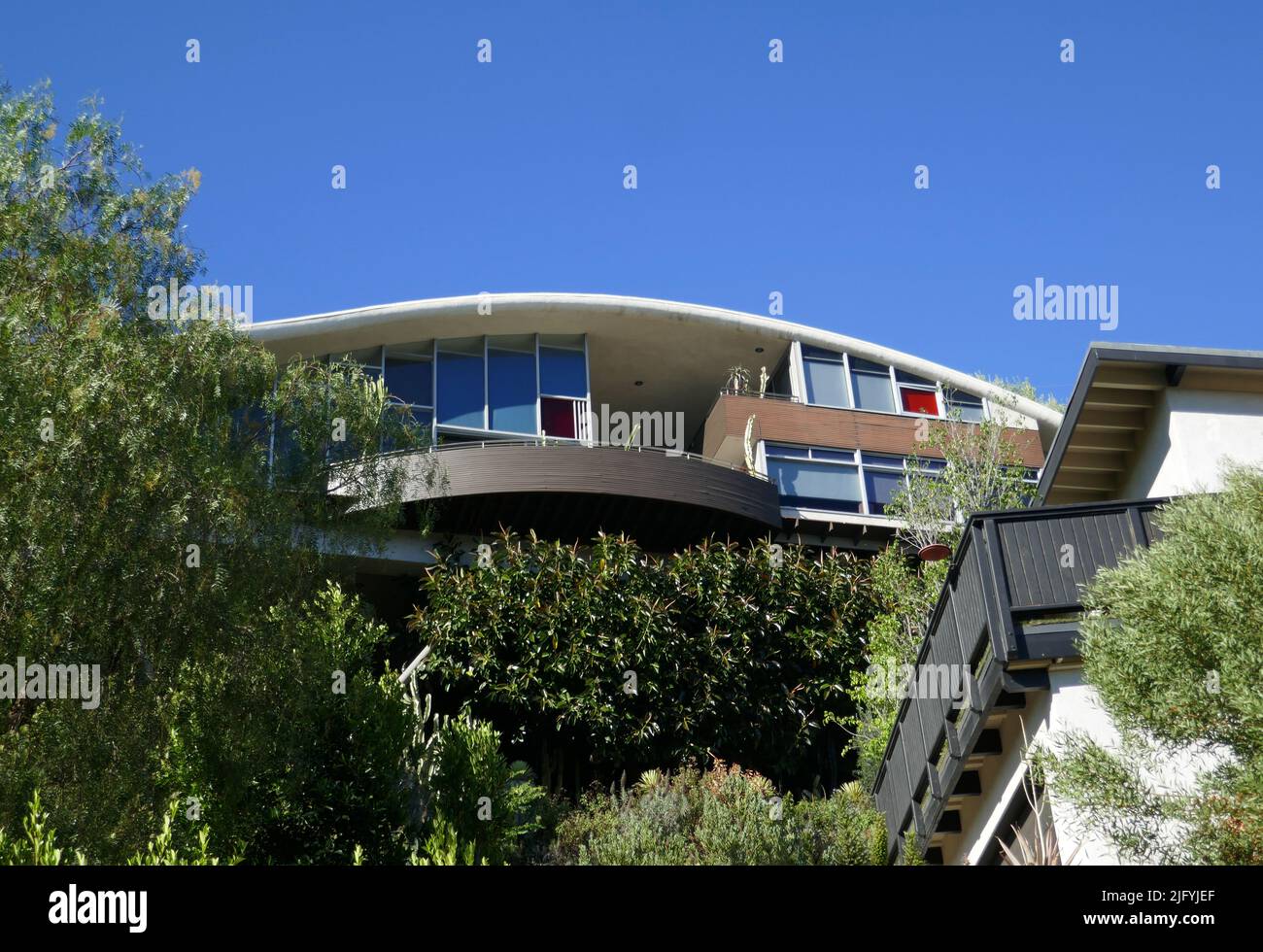 Los Angeles, California, USA 25th June 2022 John Lautner's Garcia House ...