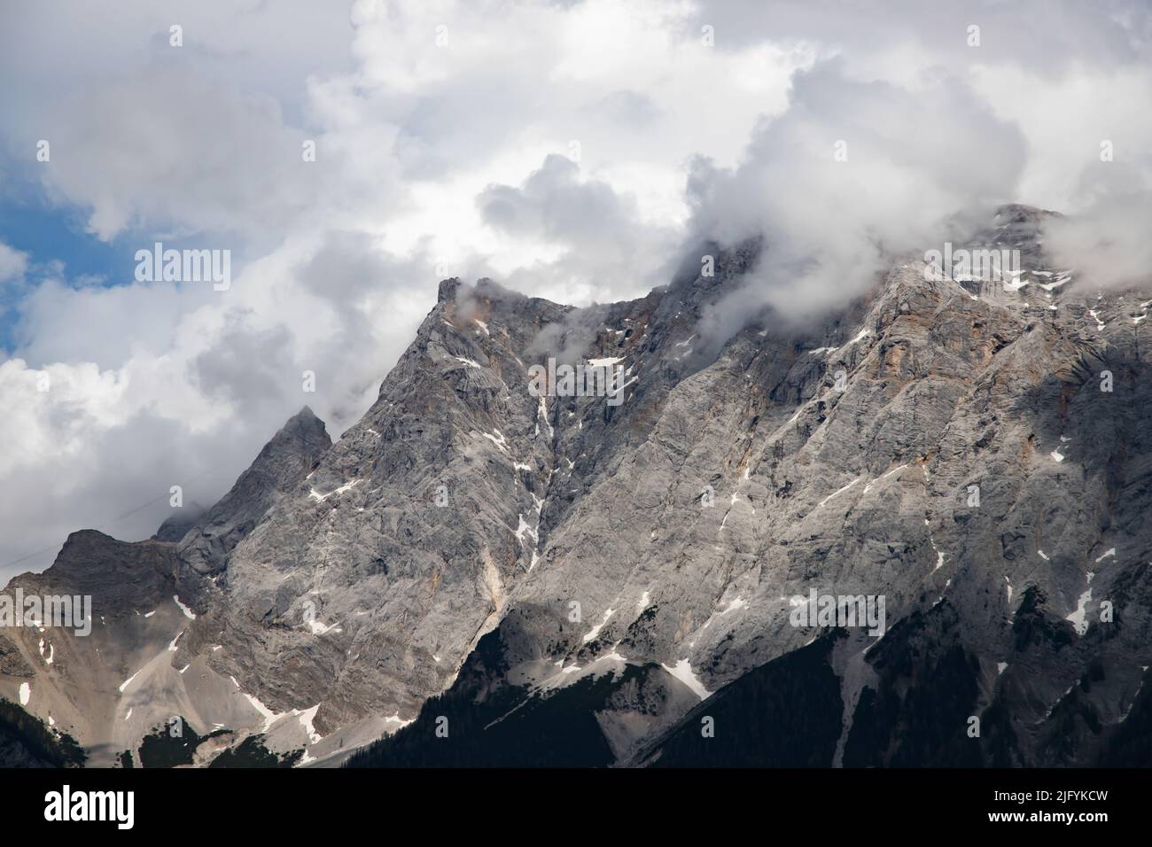 Germany's highest mountain, Zugspitze and its ridge, Northern Limestone ...