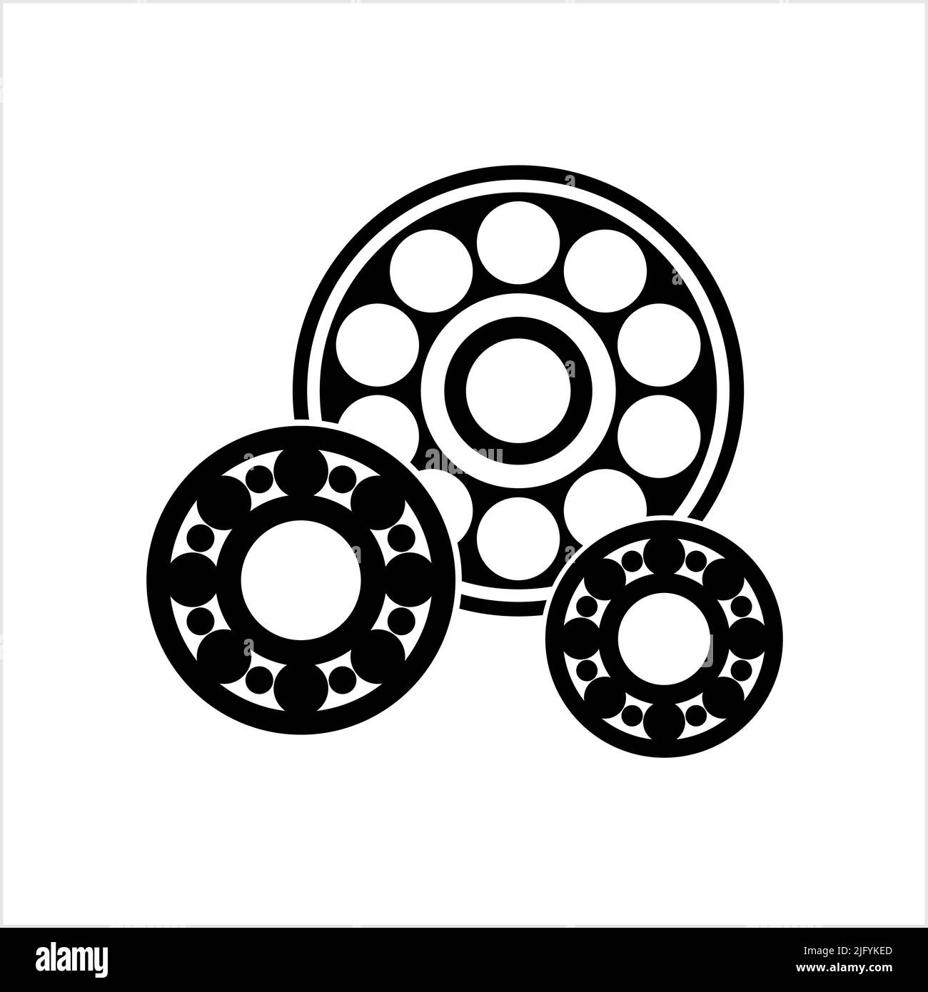 Bearing Icon, Ball Bearing Icon Vector Art Illustration Stock Vector ...
