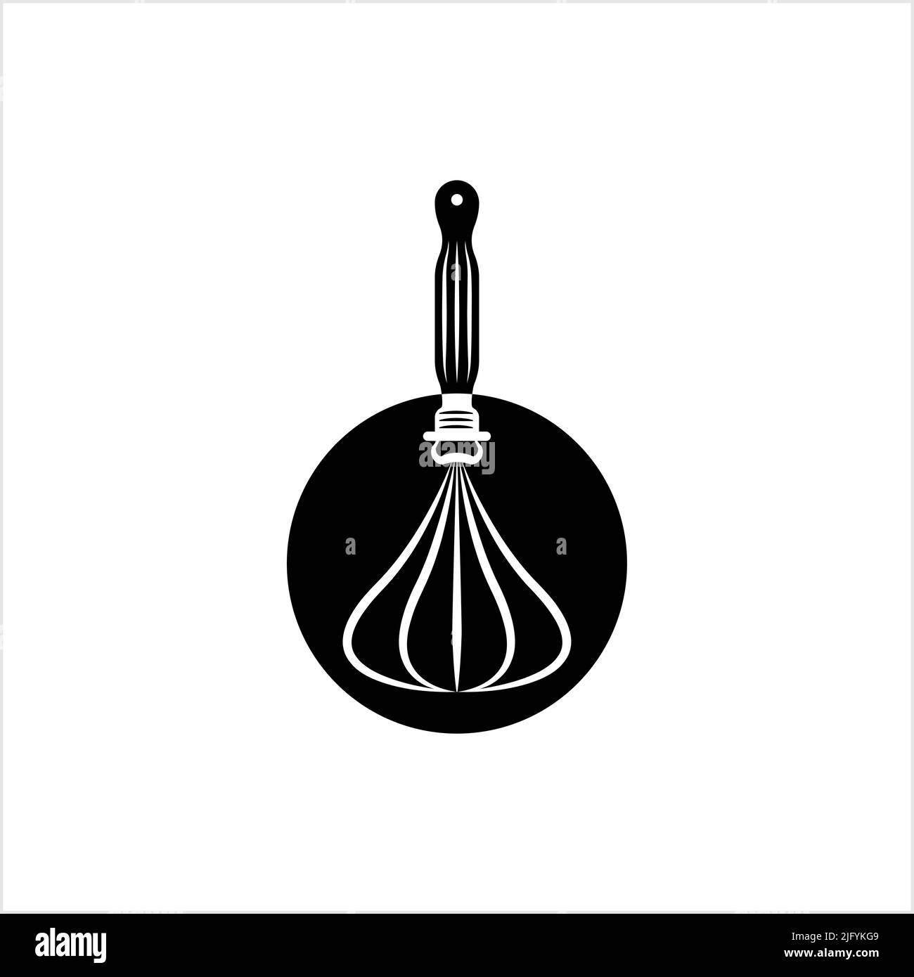 Beater Icon, Whisk Icon Vector Art Illustration Stock Vector Image ...