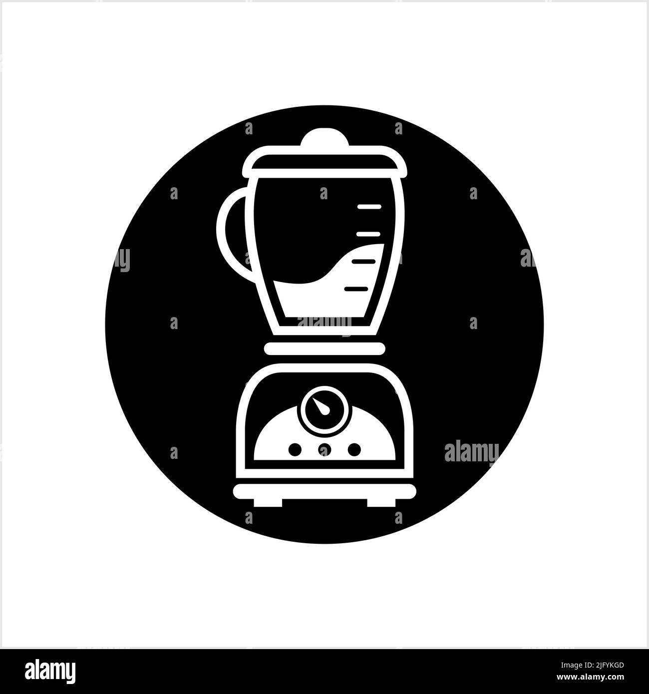 Blender Mixer Icon, Kitchen Home Electric Appliance Vector Art ...