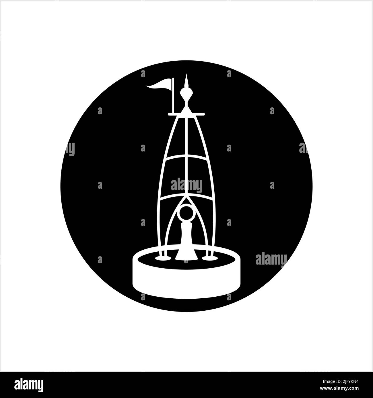 Buoy Icon, Float Buoy Icon Vector Art Illustration Stock Vector Image ...