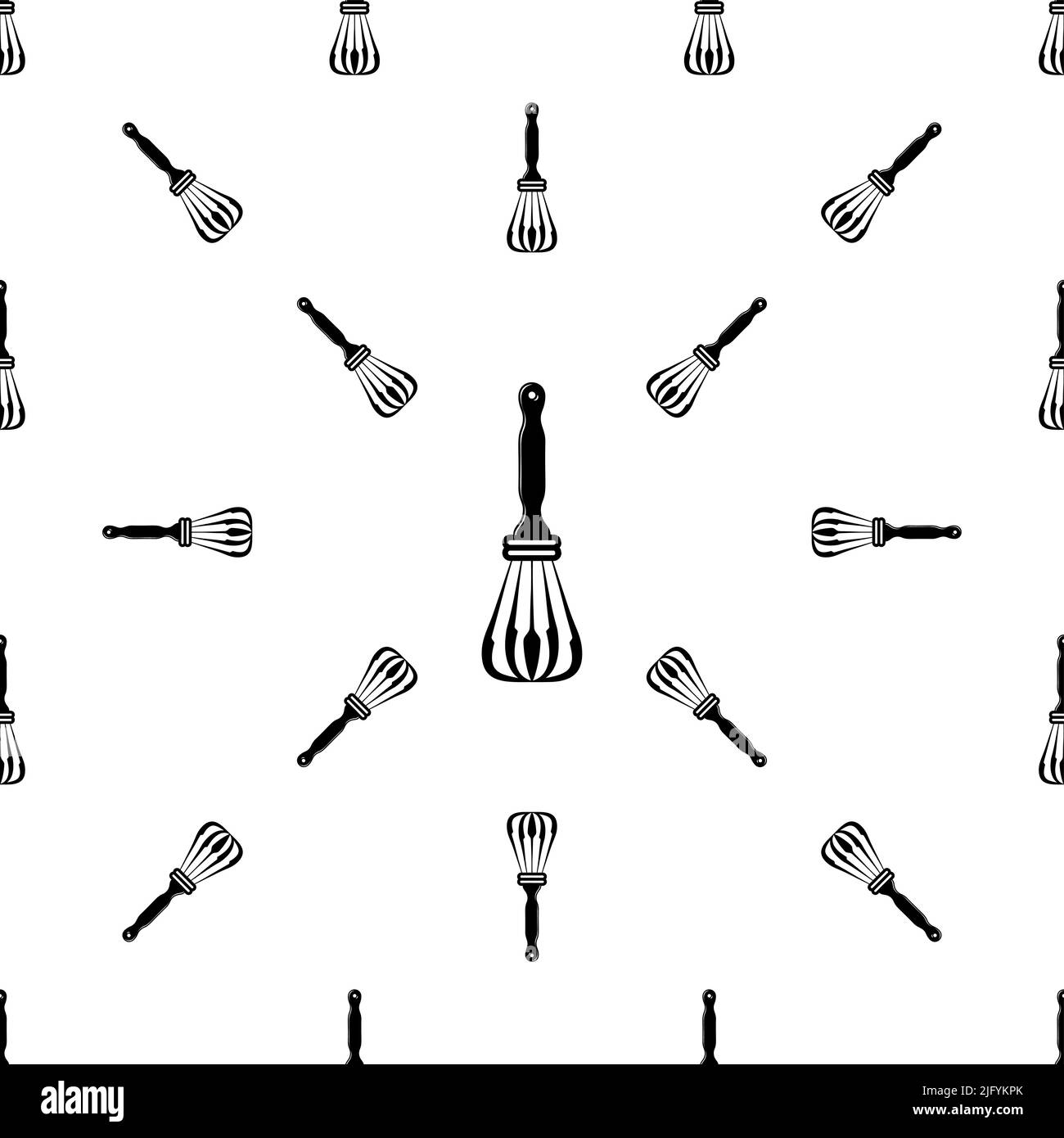 Beater Icon, Whisk Icon Seamless Pattern Vector Art Illustration Stock ...