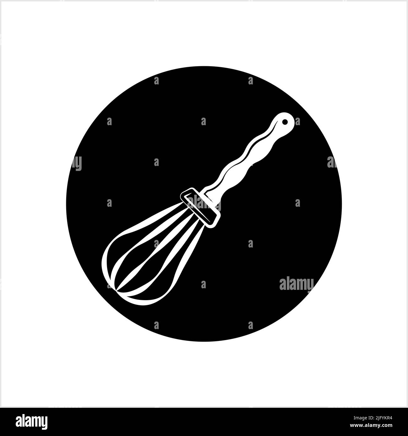 Beater Icon, Whisk Icon Vector Art Illustration Stock Vector Image ...