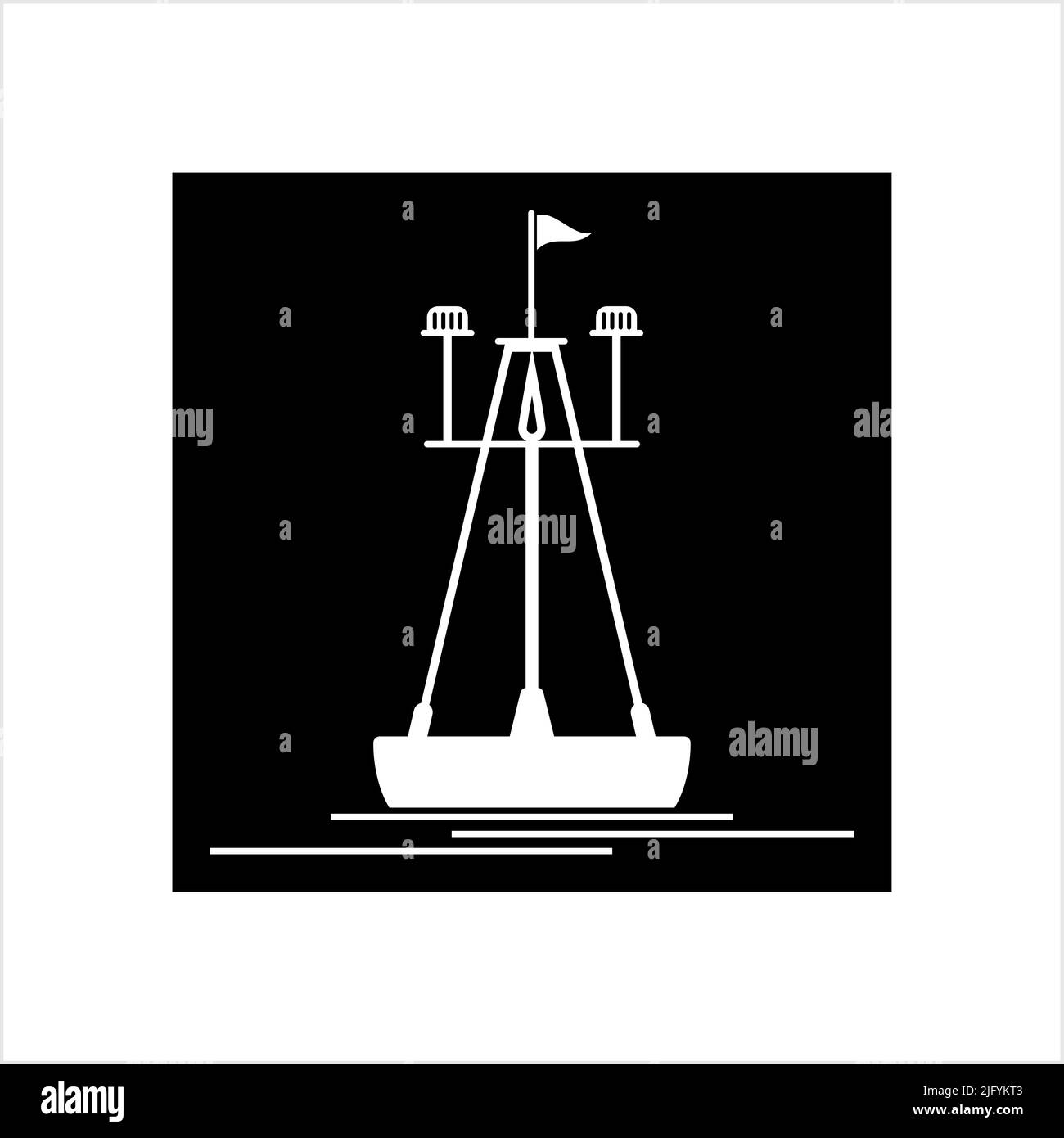 Buoy Icon, Float Buoy Icon Vector Art Illustration Stock Vector Image ...