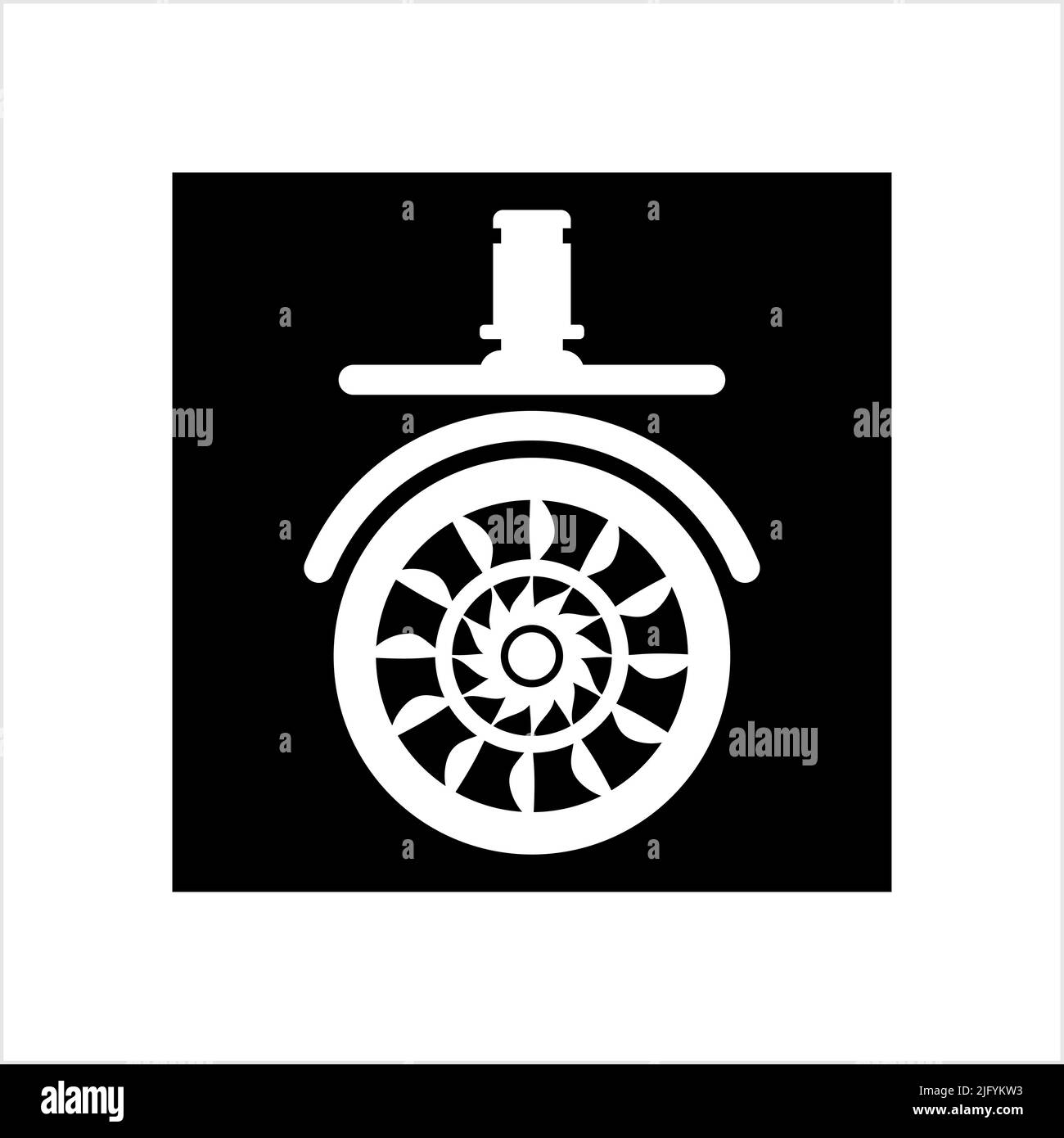 Caster Wheel Icon Vector Art Illustration Stock Vector Image & Art - Alamy