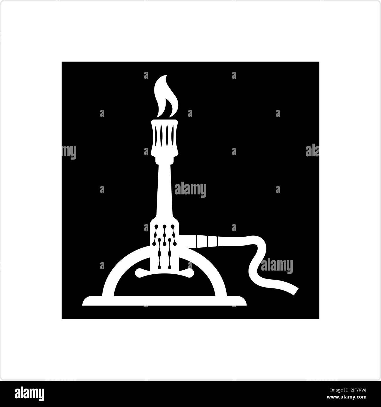 Bunsen Burner Icon,Laboratory Burner, Vector Art Illustration Stock ...