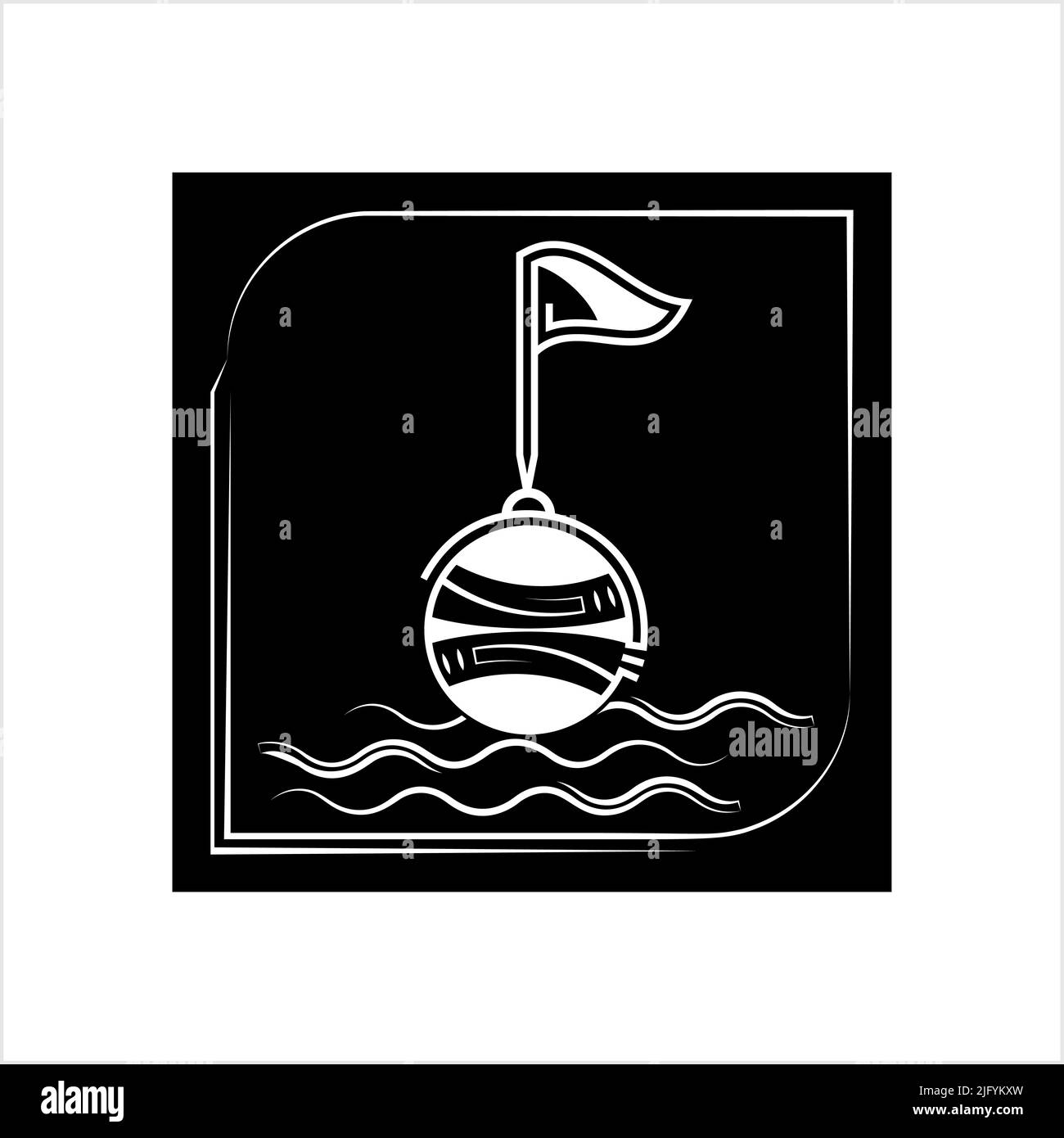 Buoy Icon, Float Buoy Icon Vector Art Illustration Stock Vector Image ...