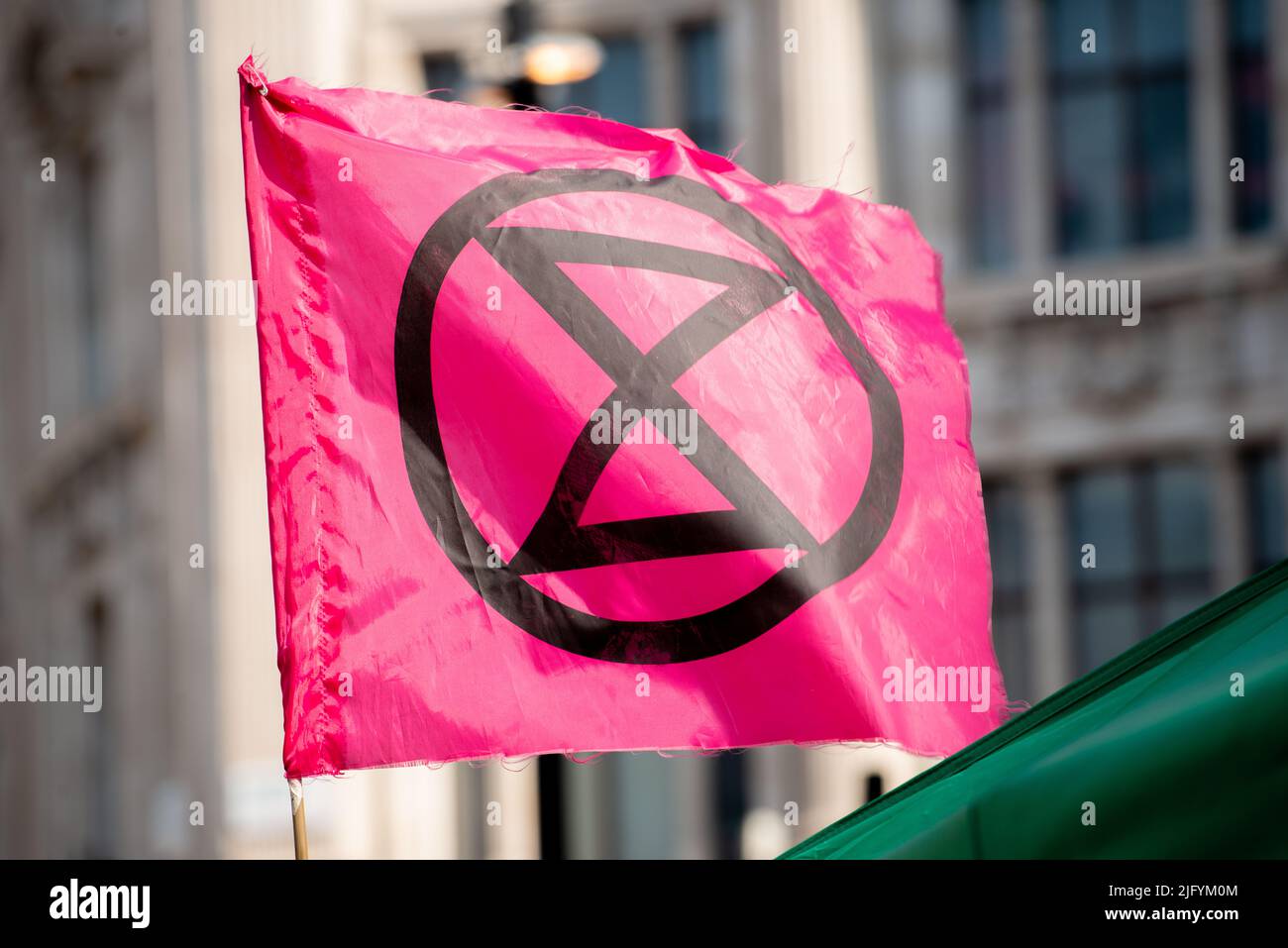 Climate change protest signs at the Extinction Rebellion demonstration ...