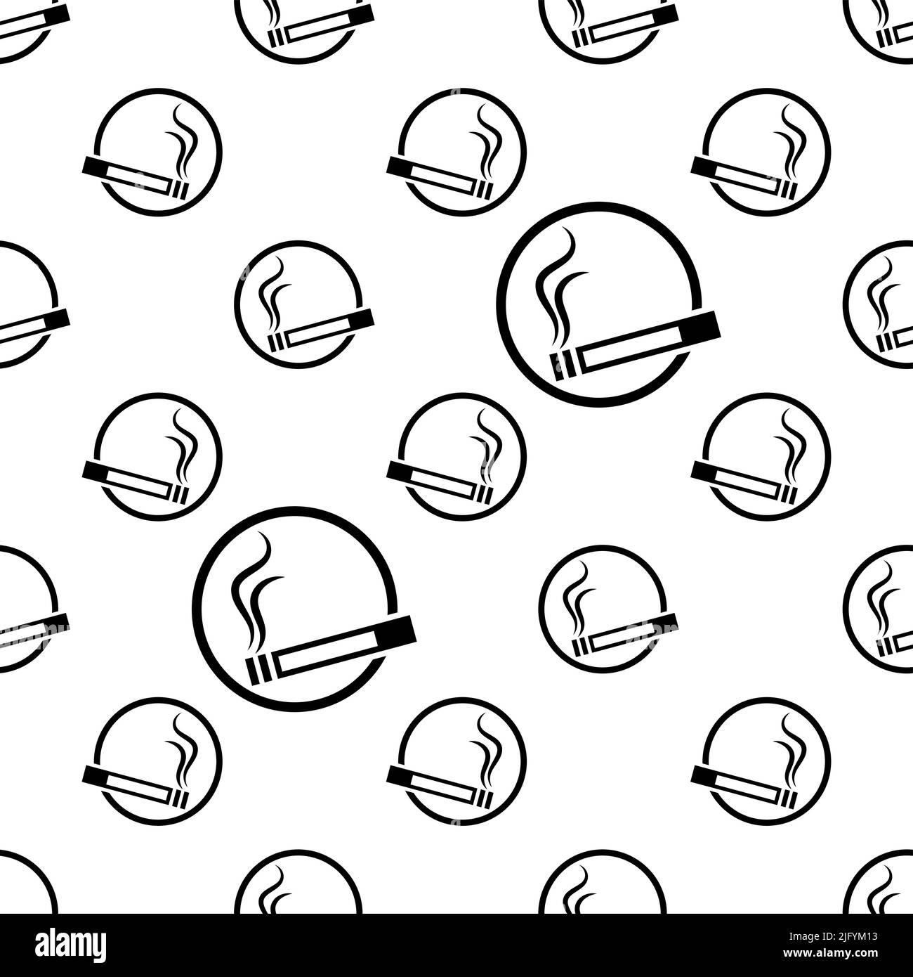 Cigarette Icon Seamless Pattern, Cigarette Vector Art Illustration ...