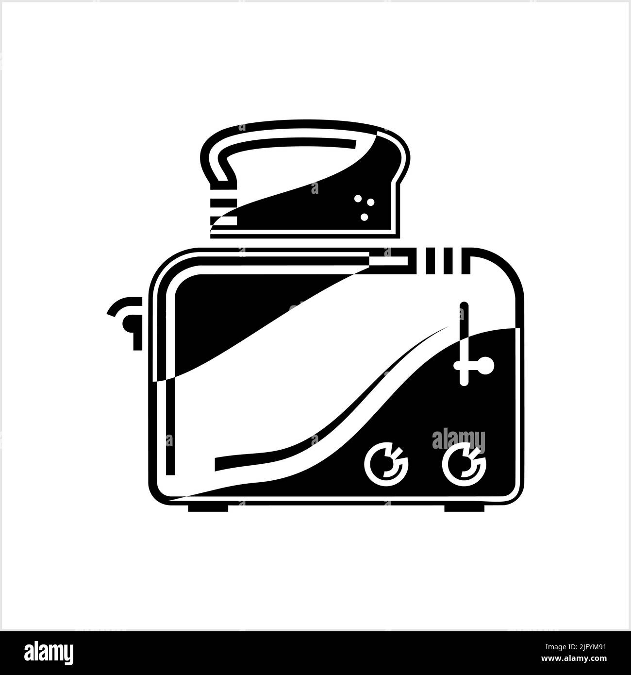 Toaster Icon, Toaster Vector Art Illustration Stock Vector Image & Art ...