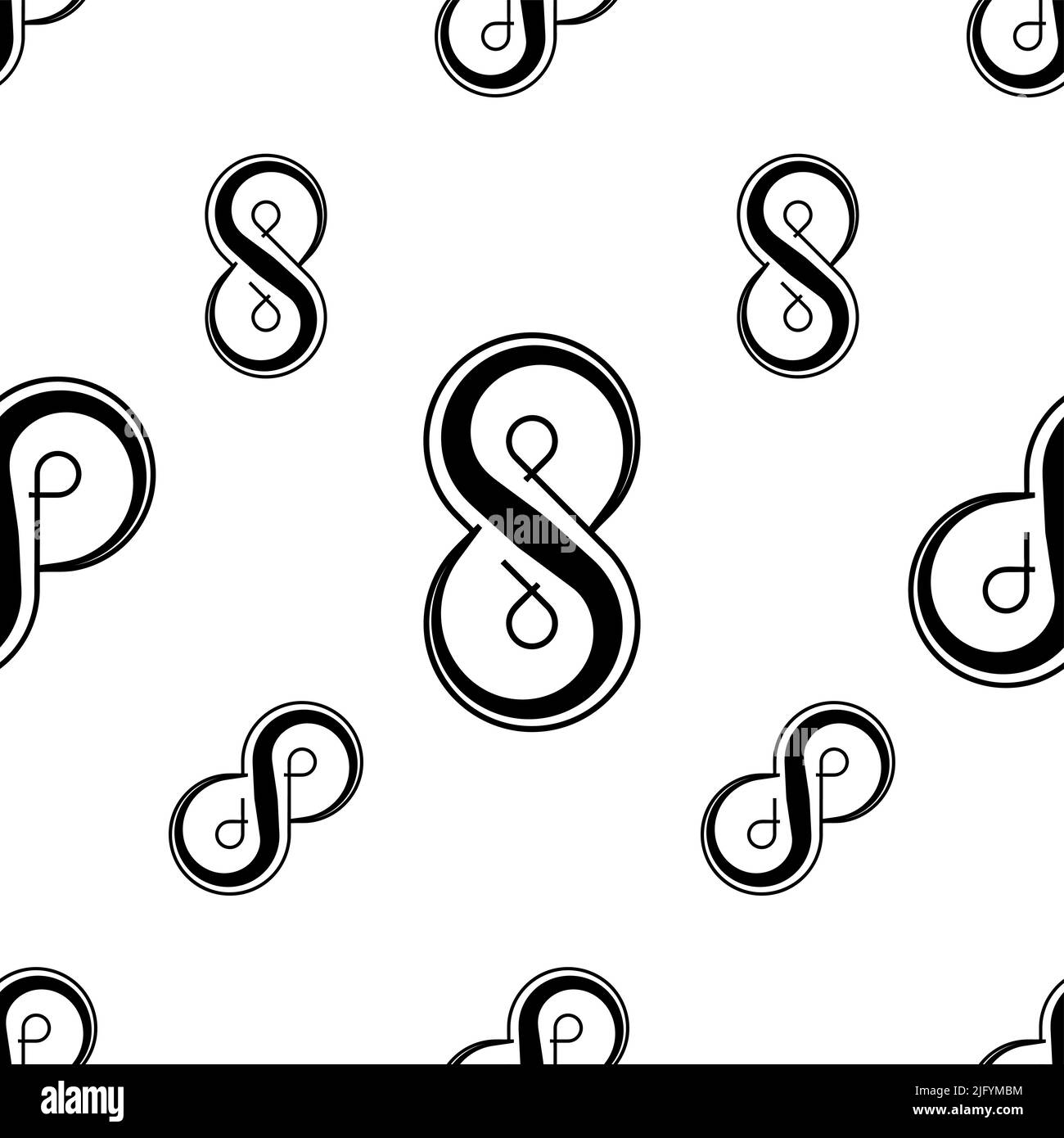 Infinity symbol mathematics Black and White Stock Photos & Images - Alamy