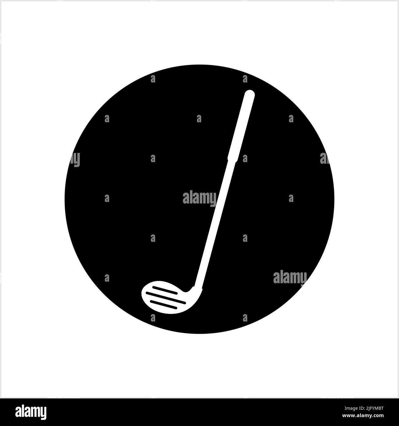 Golf Club Icon, Golf Stick Icon, Gold Sport Stick Icon Vector Art ...