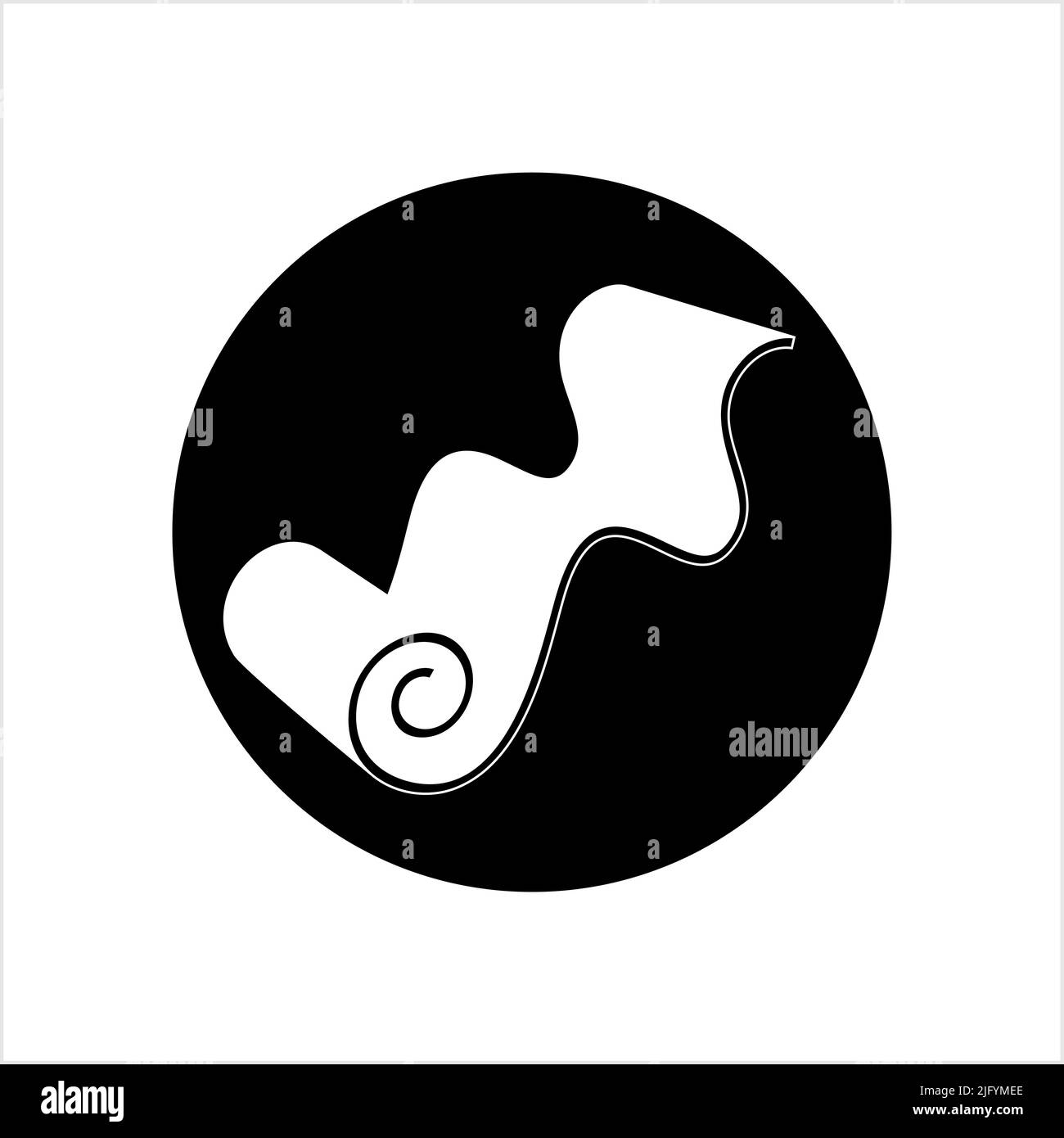 Roll Icon, Mat, Rug, Carpet Or Paper Roll Icon Of Anything Vector Art ...