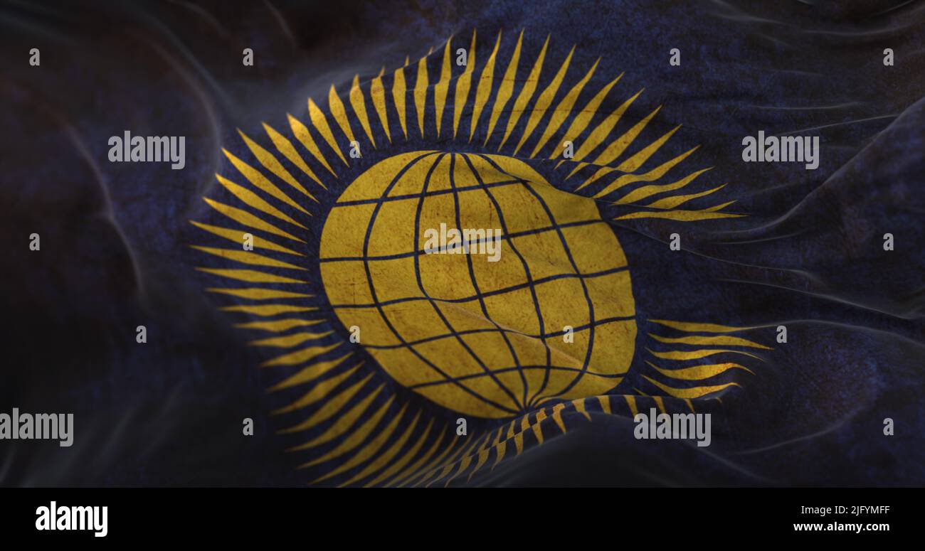 Old Commonwealth Flag waving at wind Stock Photo - Alamy