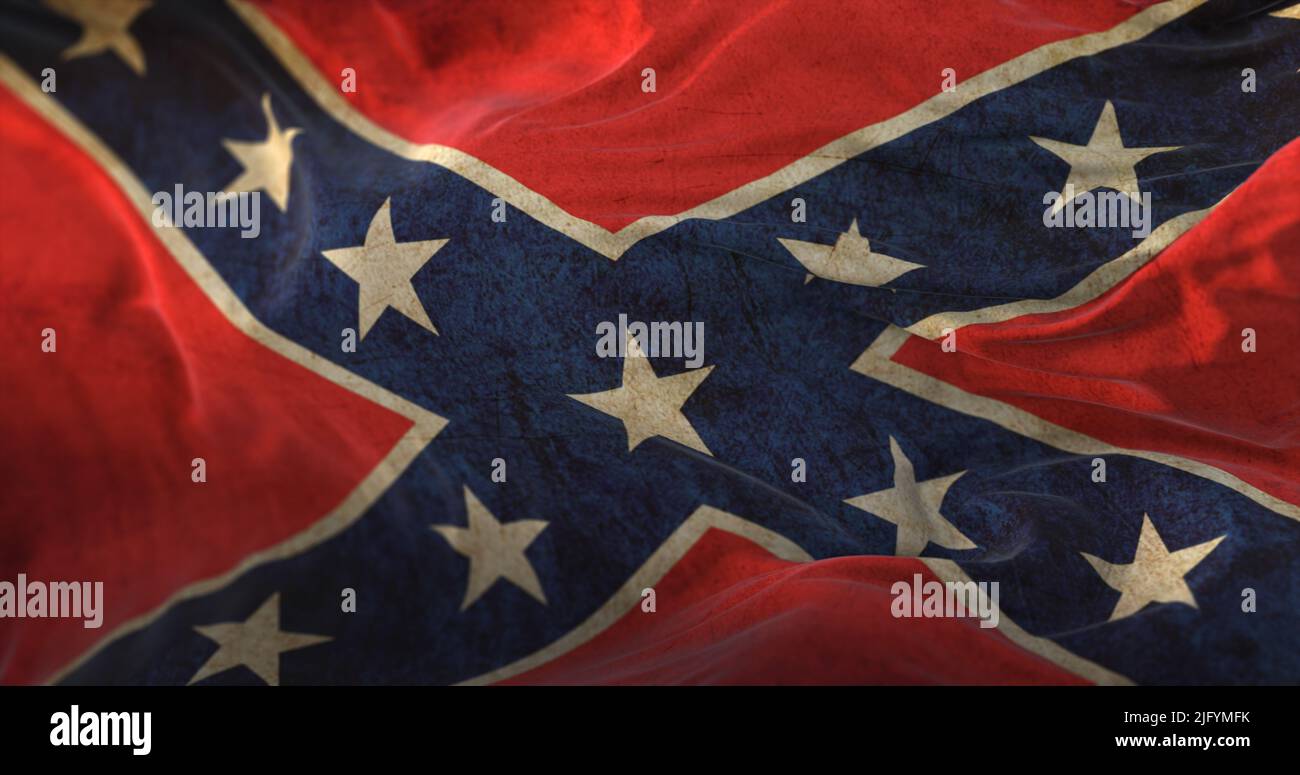 Old flag of the Confederate States of America also called Navy Jack ...
