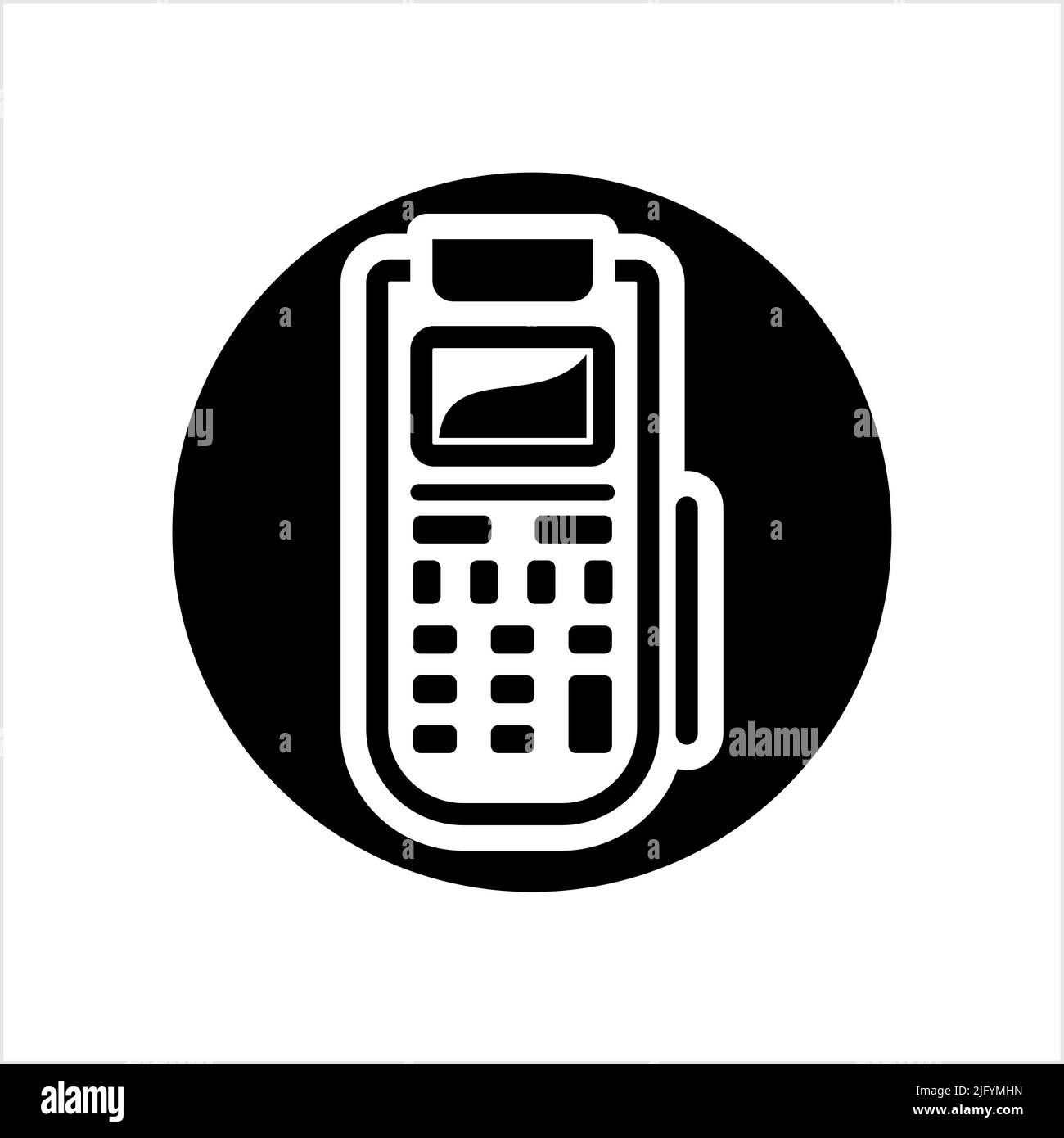 Pos Terminal Icon Vector Art Illustration Stock Vector Image & Art - Alamy