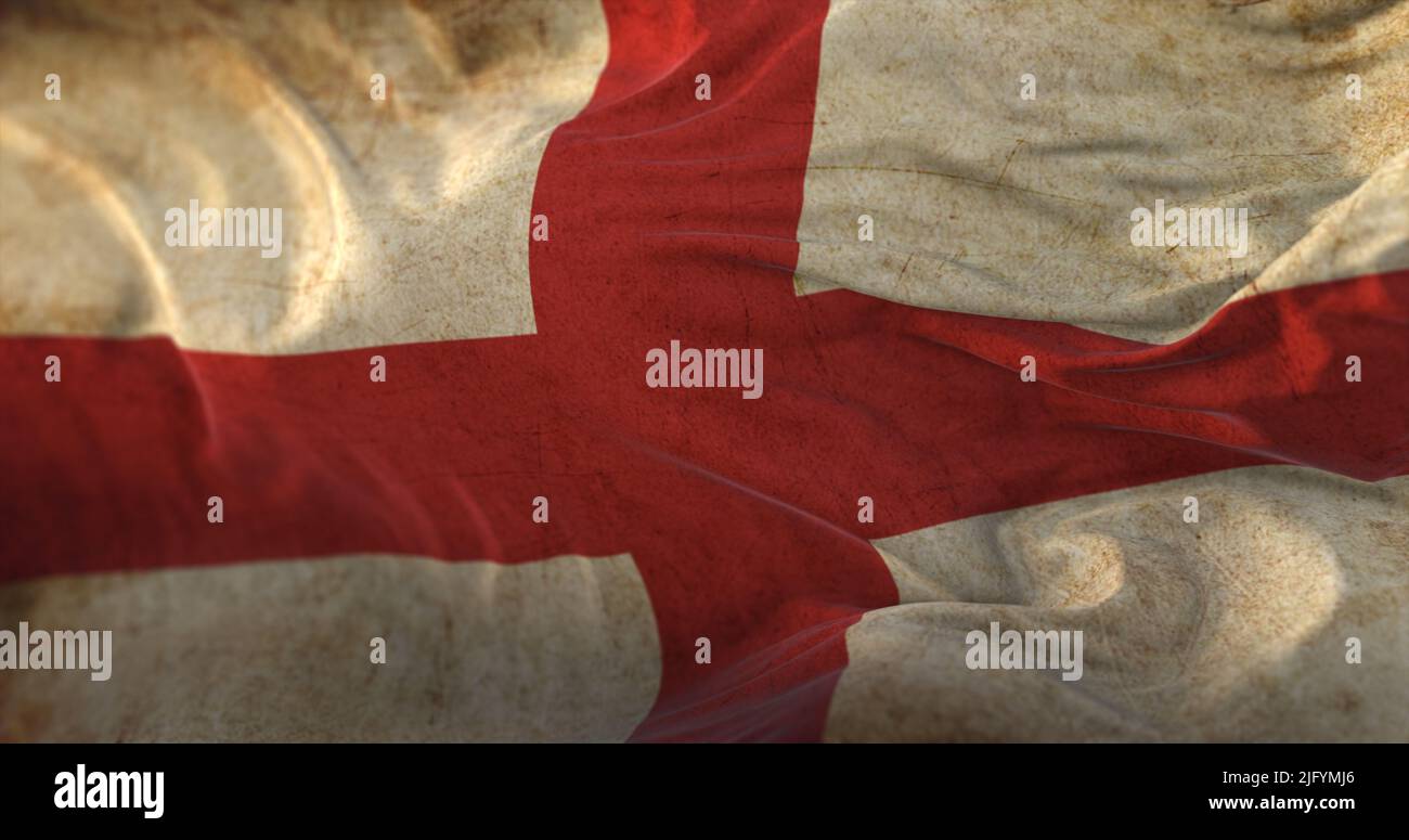 Old English Flag waving at wind Stock Photo - Alamy