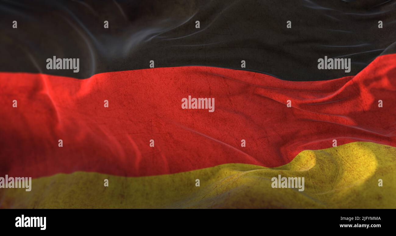 Old flag of Germany waving Stock Photo - Alamy
