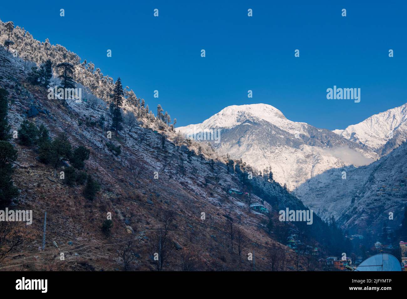Mountain view of Mahandri Village, Kaghan Valley Stock Photo - Alamy