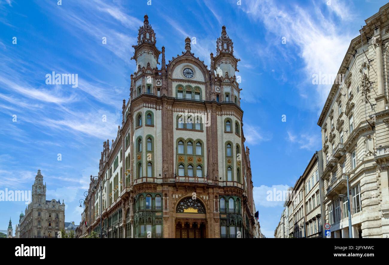Hungary, Budapest, streets in historic city center Stock Photo - Alamy