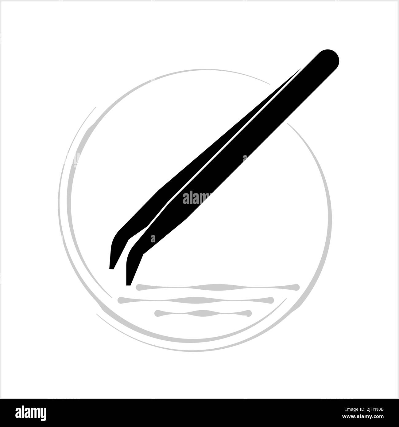 Tweezers Icon, Design Vector Art Illustration Stock Vector Image & Art ...