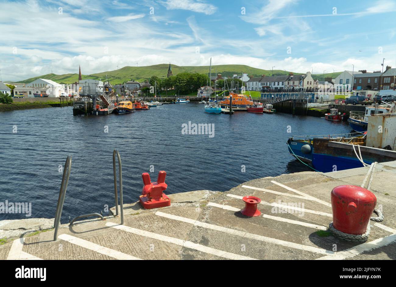 Girvan harbour and town hi-res stock photography and images - Alamy