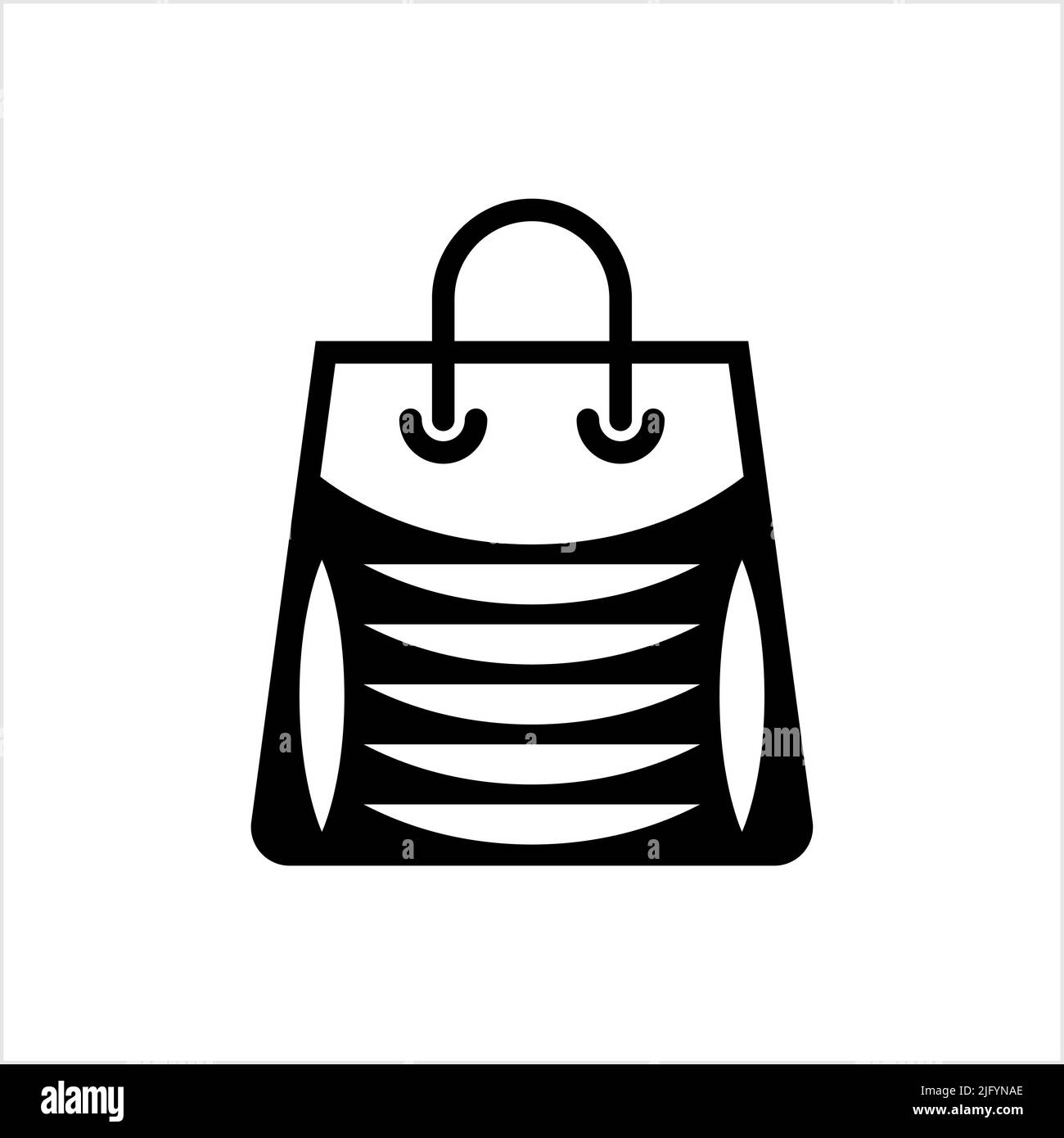 Shopping Bag Icon, Shopping Bag Vector Art Illustration Stock Vector ...