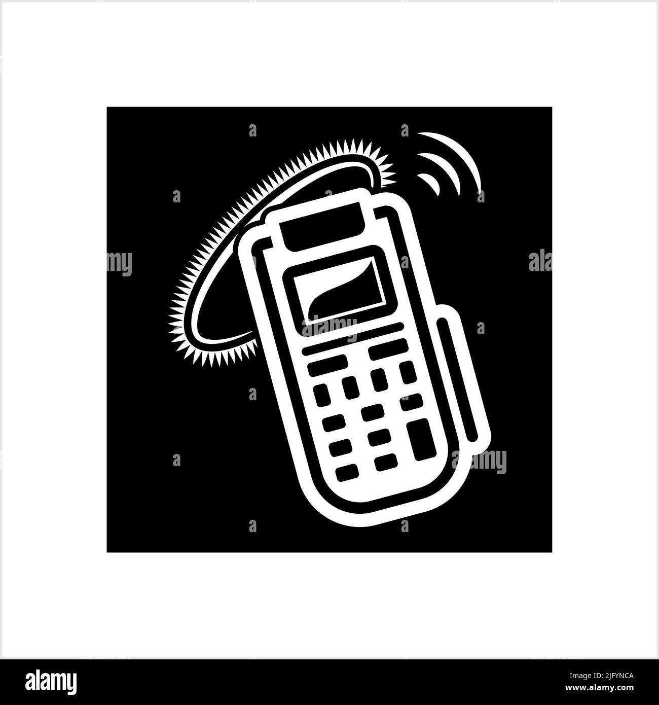 Pos Terminal Icon Vector Art Illustration Stock Vector Image & Art - Alamy