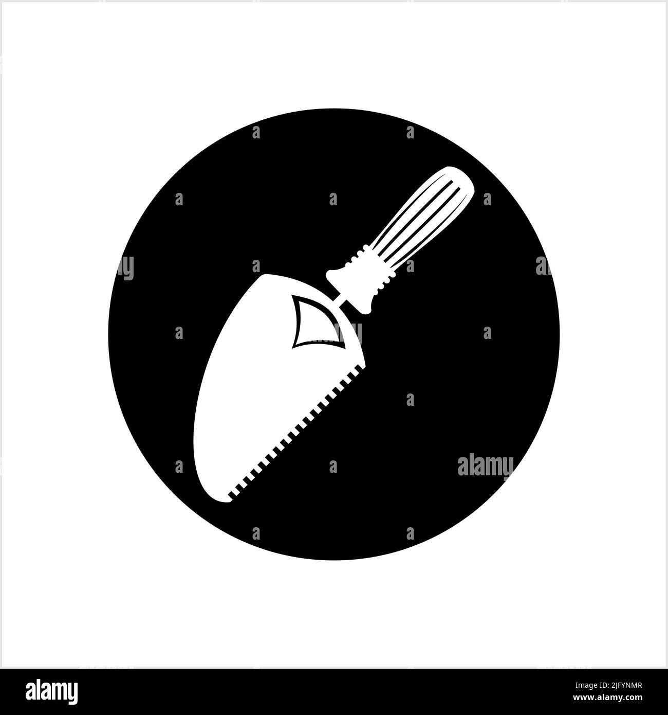 Trowel Icon, Trowel Vector Art Illustration Stock Vector Image & Art ...