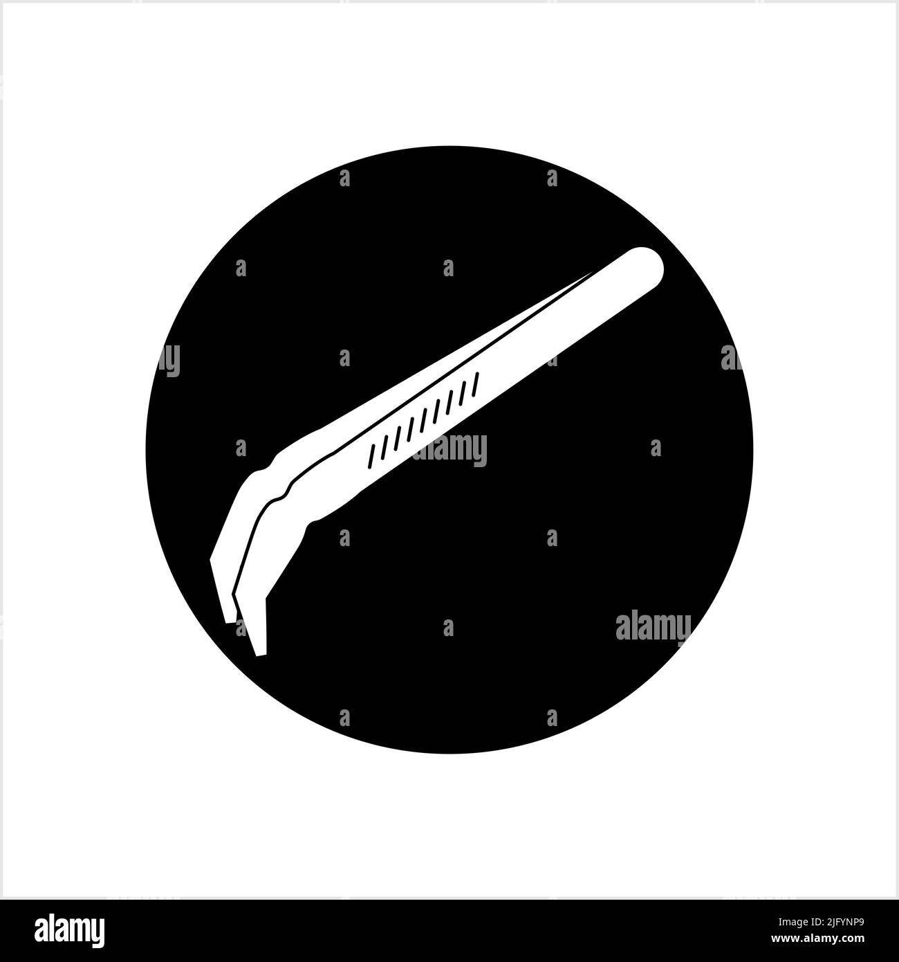 Tweezers Icon, Design Vector Art Illustration Stock Vector Image & Art ...