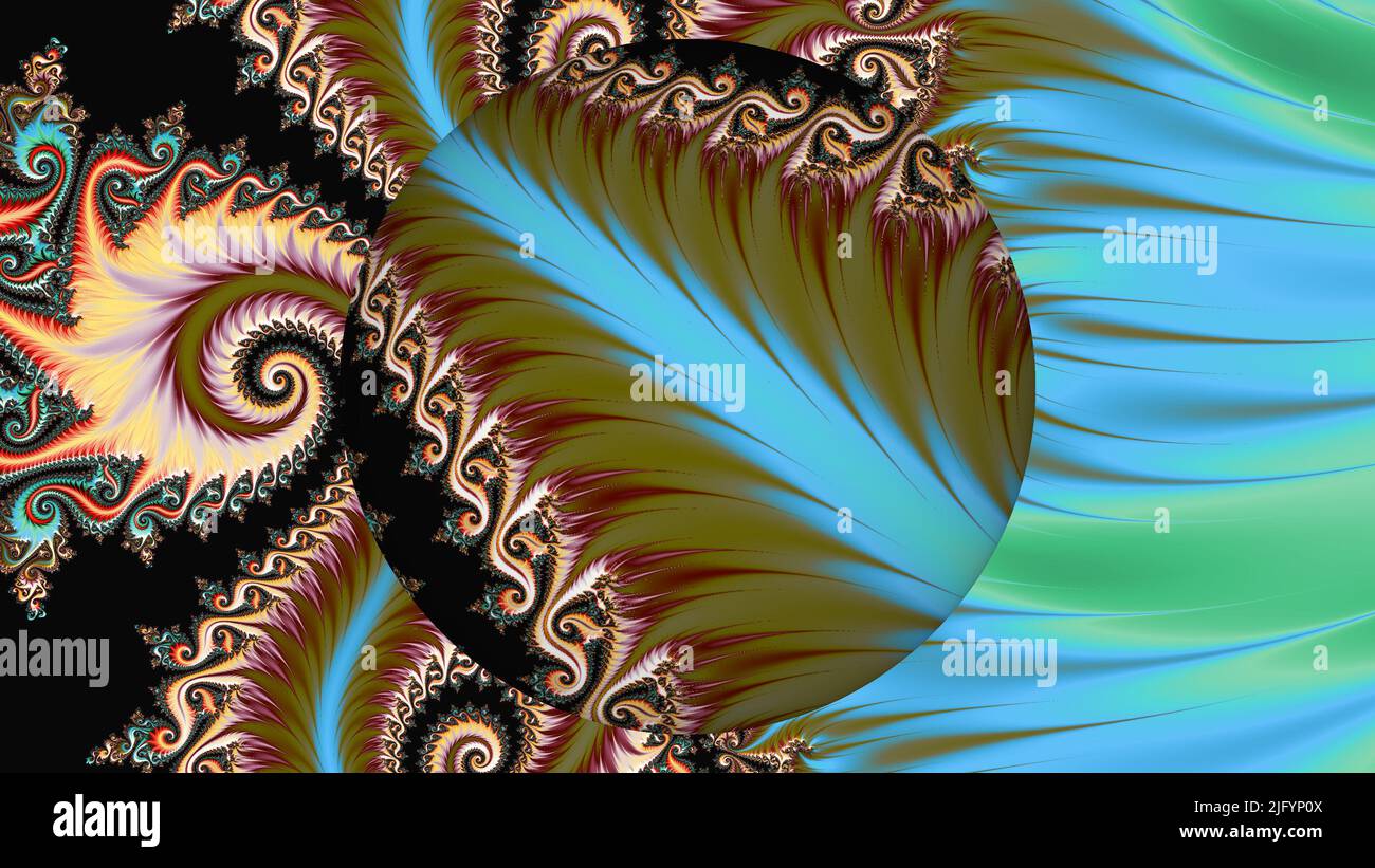 Abstract Computer generated Fractal design. A fractal is a never-ending ...