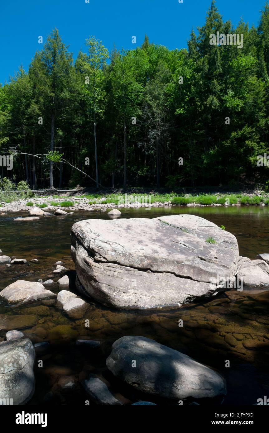Loyalsock creek flowing through the landscape in PA Stock Photo - Alamy
