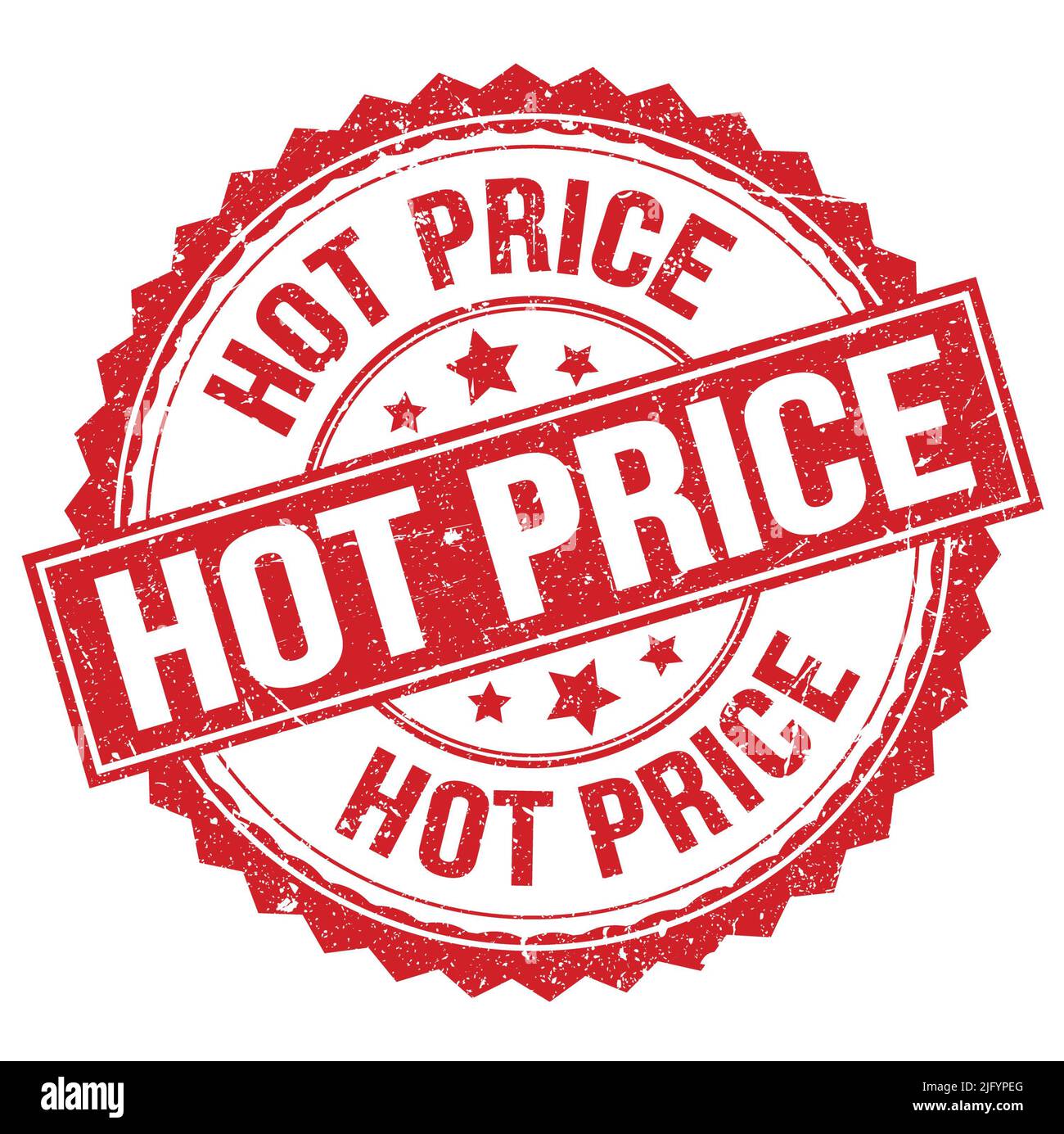 HOT PRICE text written on red round stamp sign Stock Photo - Alamy