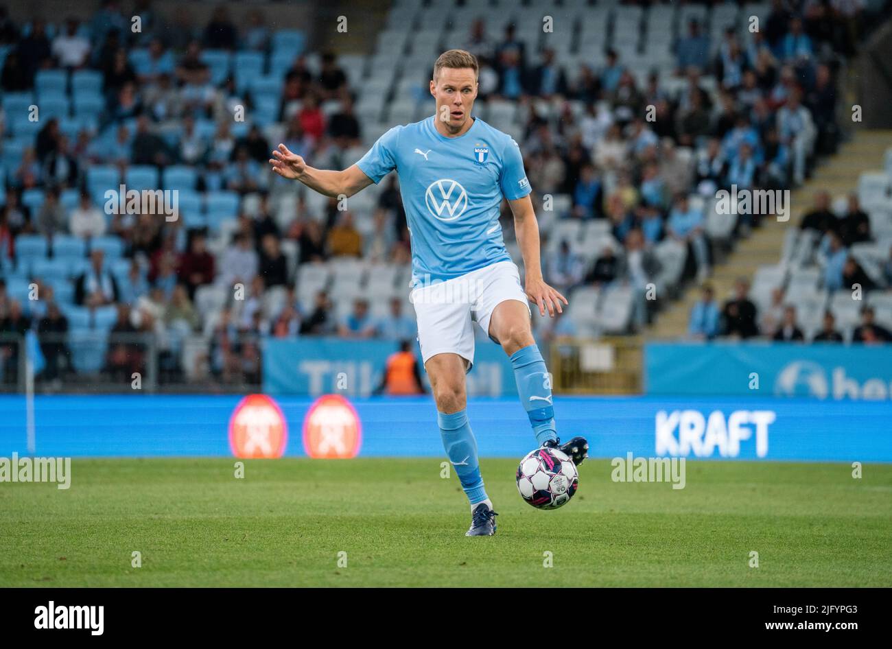 Malmoe, Sweden. 05th July, 2022. Niklas Moisander (4) of Malmö FF seen ...