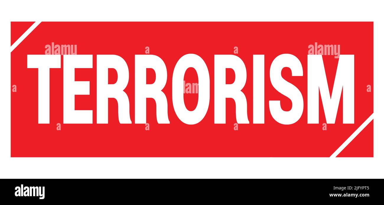 TERRORISM text written on red grungy stamp sign Stock Photo - Alamy