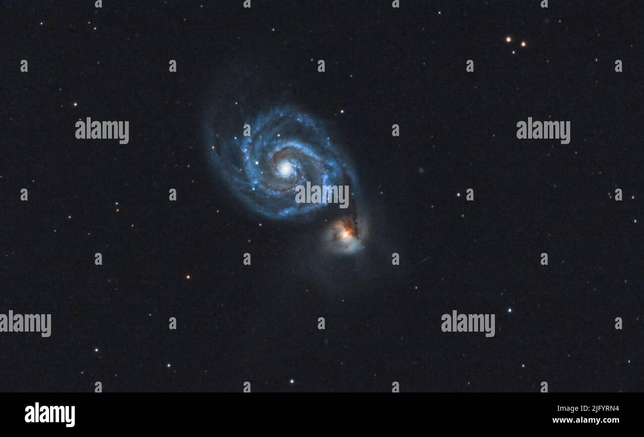 The Whirlpool Galaxy, Messier 51 Stock Photo - Alamy