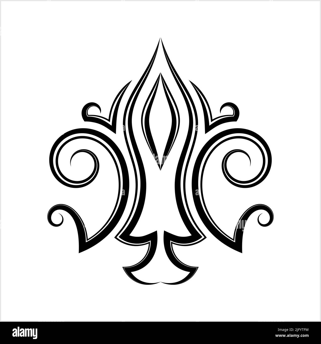 Fleur De Lis, Fleur-De-Lys Or Flower-De-Luce, The Decorative Stylized ...