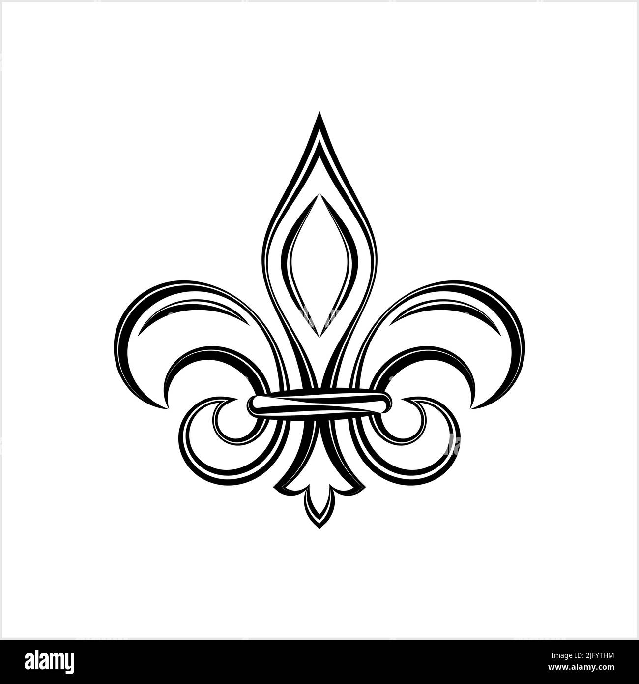 Fleur De Lis, Fleur-De-Lys Or Flower-De-Luce, The Decorative Stylized ...