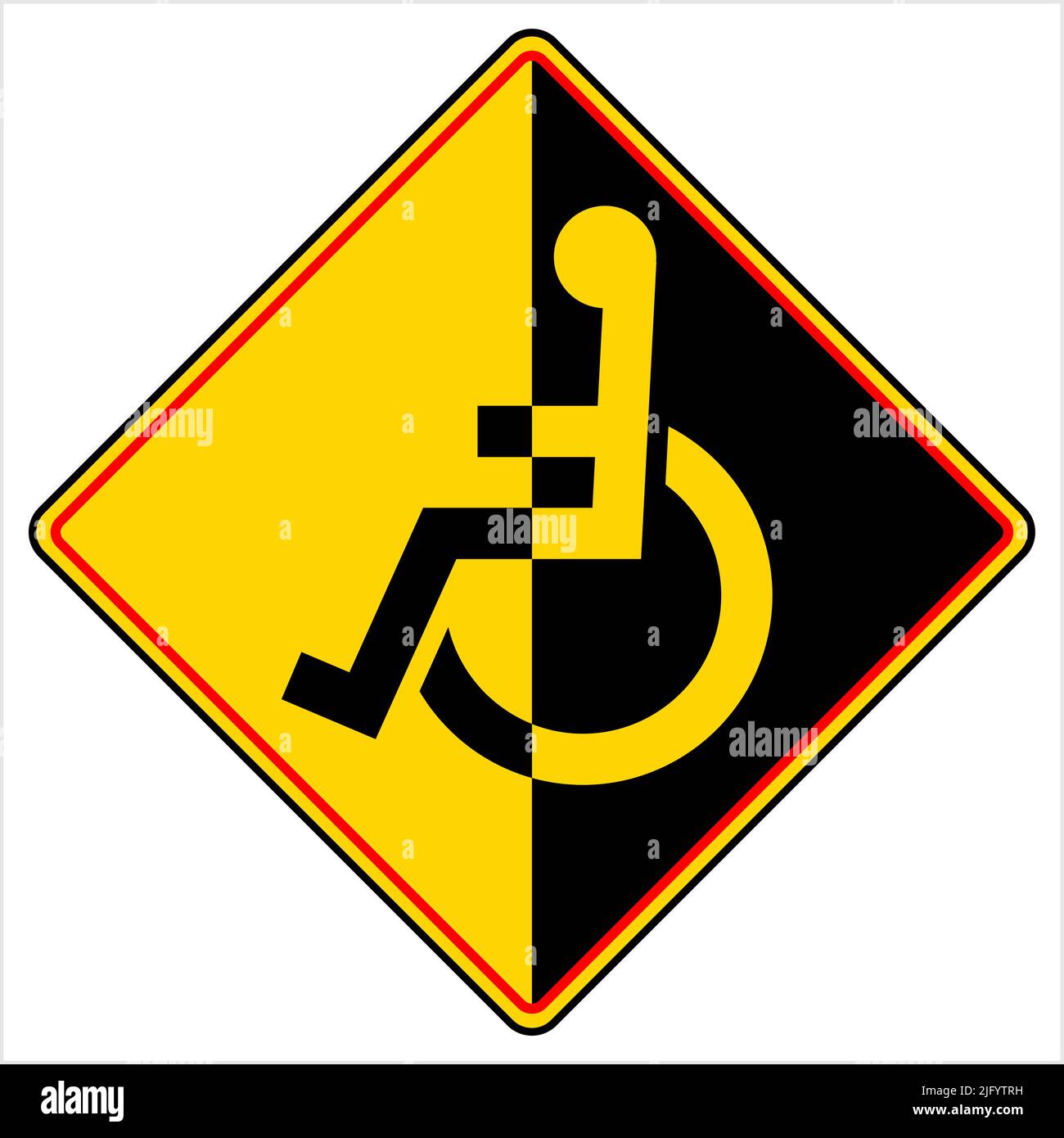 Handicap Signage Design, Disabled Vector Art Illustration Stock Vector ...